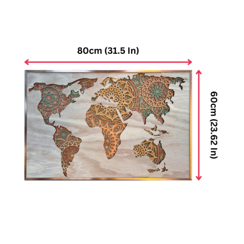 Mandala World Map - Elegant Map